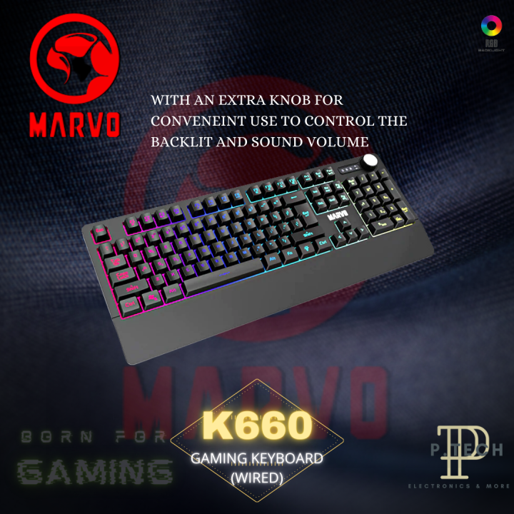 MARVO K660 EN Wired Membrane Gaming Keyboard For PC And Laptop | Daraz.com.np