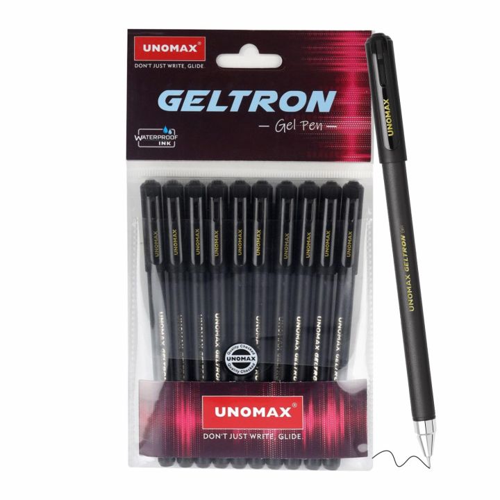 Kitab Kalam UNOMAX Geltron Gel Pen Pack of 10 | Daraz.com.np