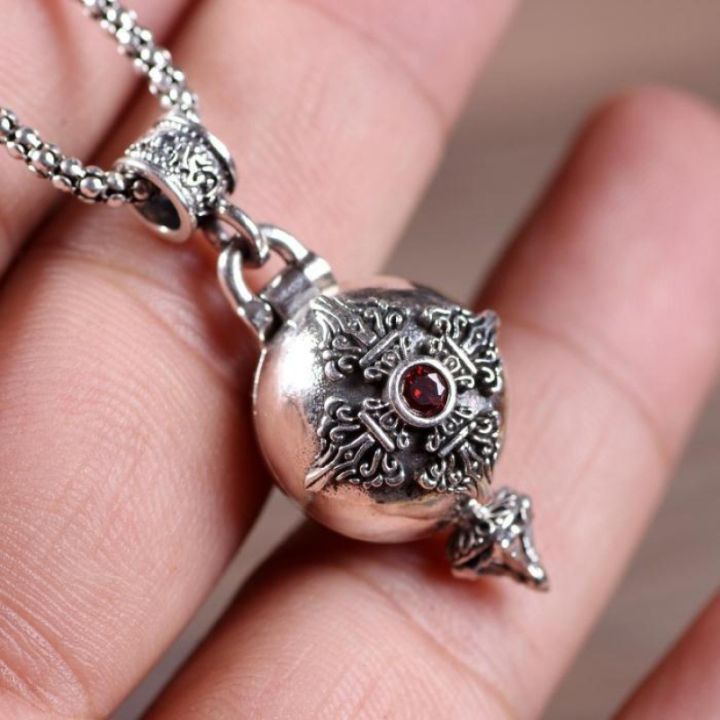 【New arrival】Nepali Gawu Box Openable Necklace Hollow Pendant Handmade ...