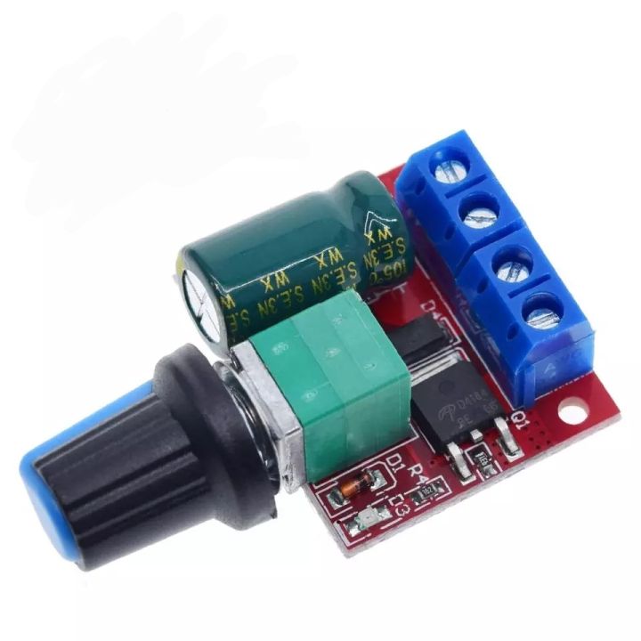 5A PWM 6V 12V 24V DC Motor Speed Controller Module DC-DC 5V-24V Adjustable Speed Regulator ...