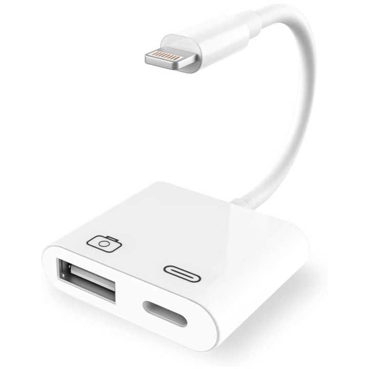 Lightning To Usb Camera Adapter For Phone 2 In 1 Usb Otg Reader 1655
