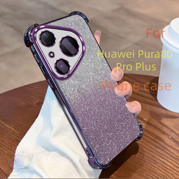 【Luxury】For Huawei Pura80 Pro Plus Phone Case Transparent Lens ...