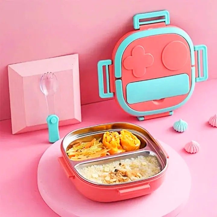 PicnicPal Bento Box – Portable Stainless Steel Lid Lunch Box with Spoon ...
