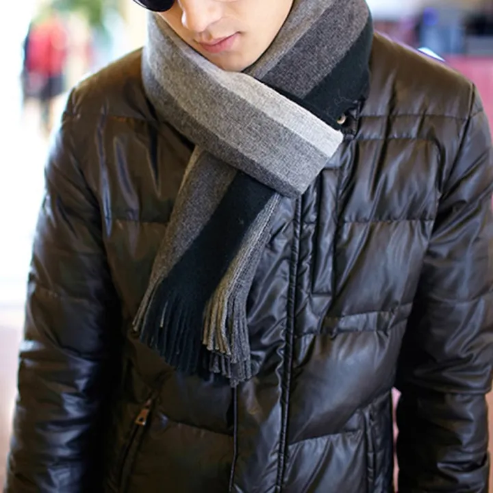 High Quality Comfortable Warm Winter Men's Shawls Male Echarpe Scarves ...