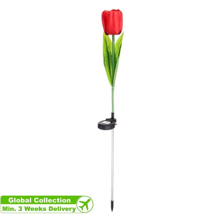 Solar Power Hyacinth LED Rose Flower Garden Stake Landscape Lamp ...