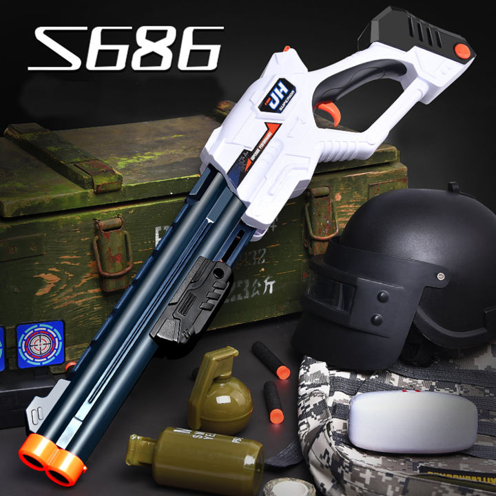 Agaze S686 Shell Throwing Hand Self Integrated Soft Bullet Nerf Blaster ...