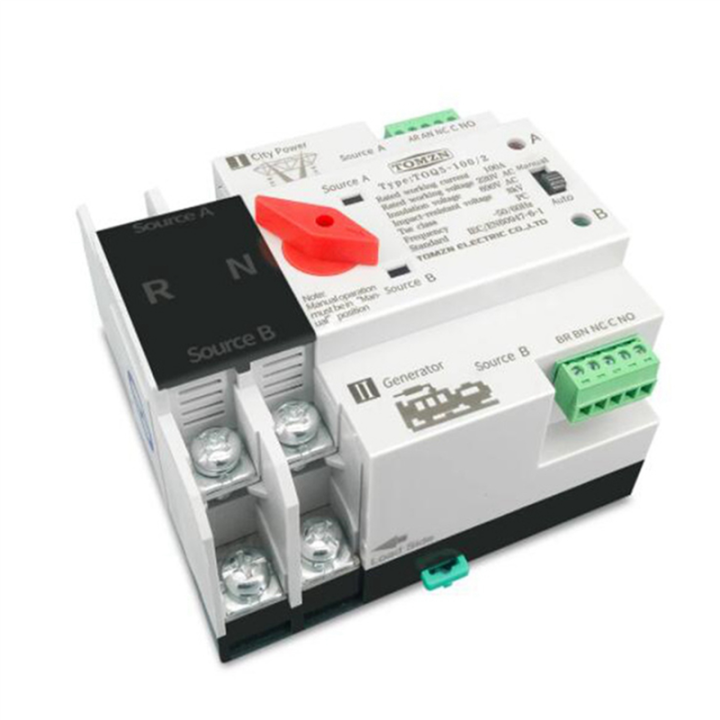 Nullmul 2X Din Rail 2P ATS Dual Power Automatic Transfer Switch ...