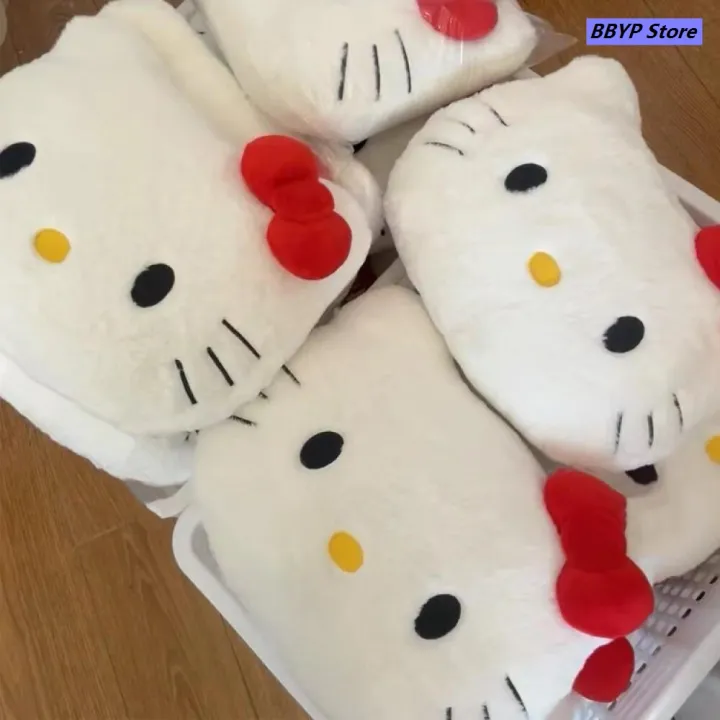 BBYP Sanrio Cartoon Hello Kitty Stuffed Bolster Kawaii Kitty Cat Big ...