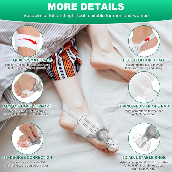 Bunion Corrector for Women Big Toe, 1PCS Bunion Corrector, Adjustable ...