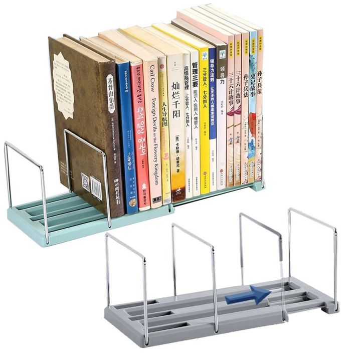 Thicken Adjustable Retractable Bookends Dividers Non-slip Expandable ...