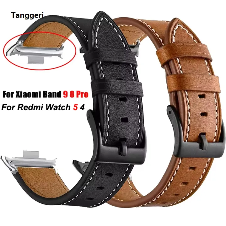 Tanggeri Vintage Watchband For Xiaomi Mi Band 9 Pro 8 Pro Strap Leather ...