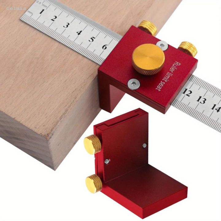 Celmia Steel Ruler Scribing Positioning Block - Aluminum Angle Scriber ...