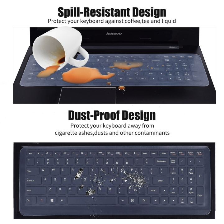 Universal Silicone Keyboard Protector Skin for 15 inch Laptop, Keyboard ...