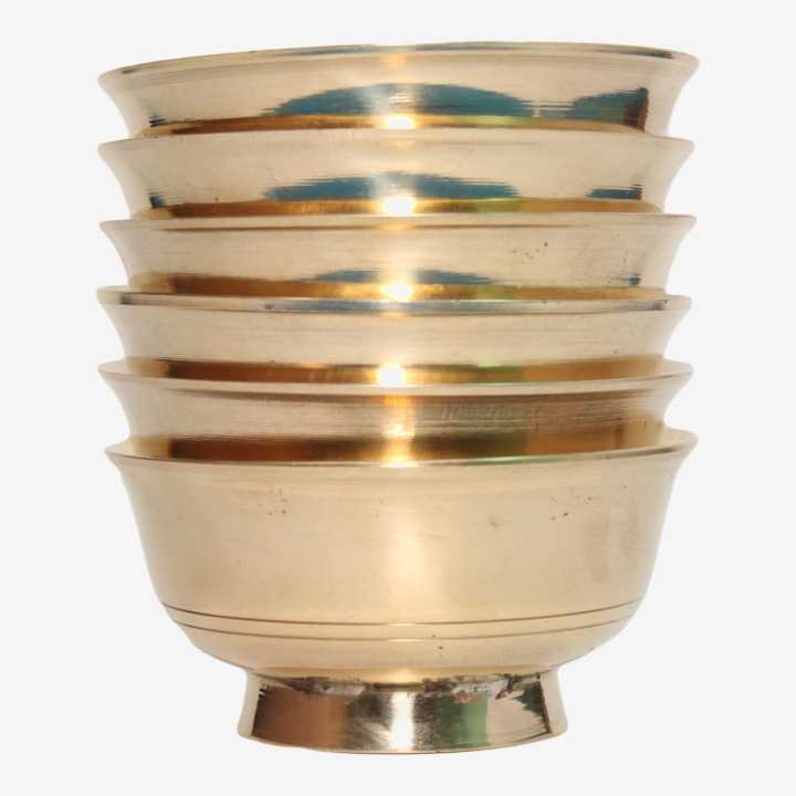 Brass Bowl Dhalod Kachaura (Set Of 6) 1800gm | Daraz.com.np