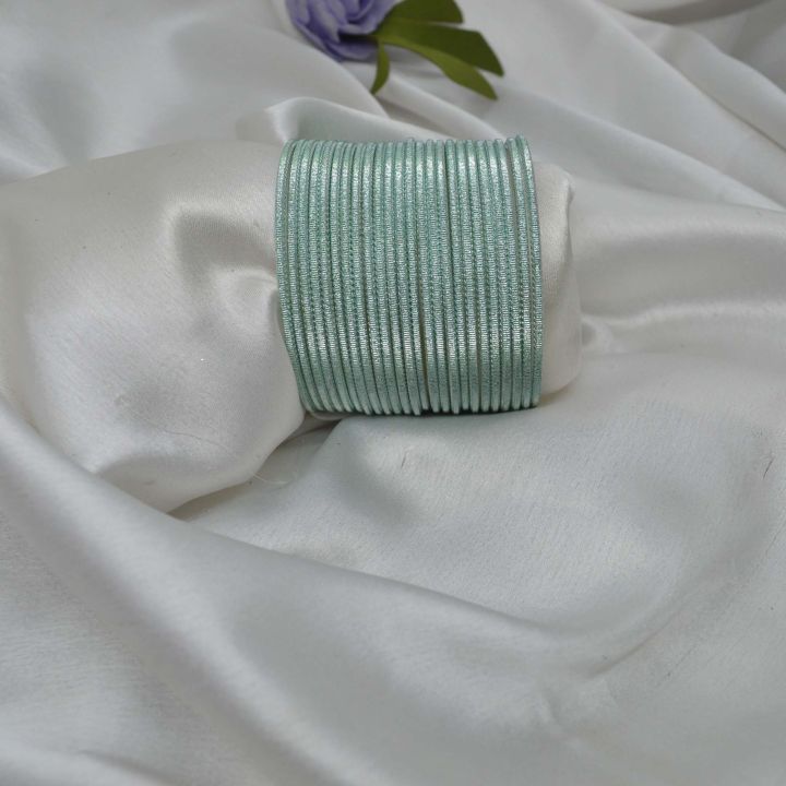 Jewels of Nepal Light Mint Bangles / Chura / Churi For Women- 2 dozens ...