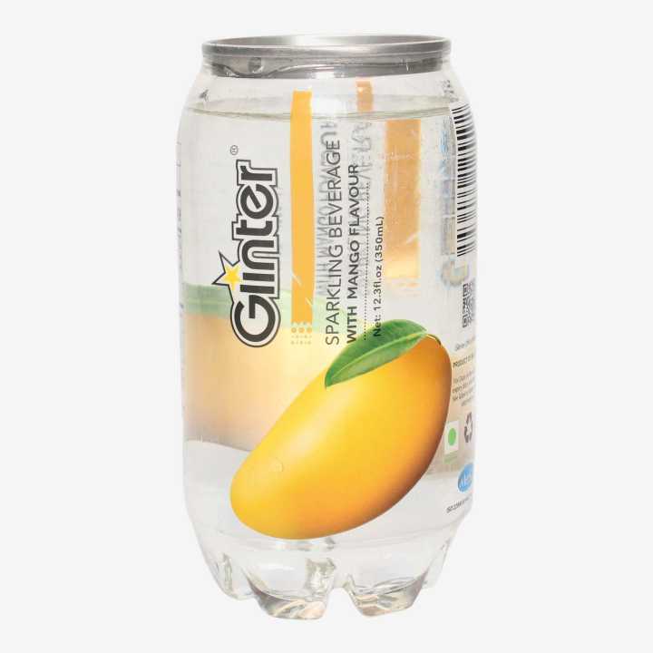 Glinter Sparkling Water Tonic Water Premium Mixer, 350ml Each - Mango ...