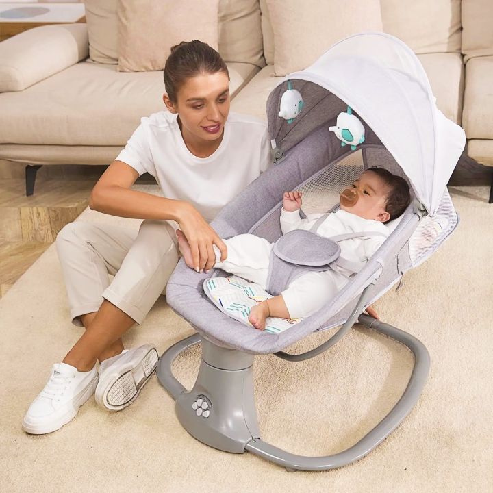 Baby 3 In 1 Deluxe Electric Auto Swing Rocker | Daraz.com.np