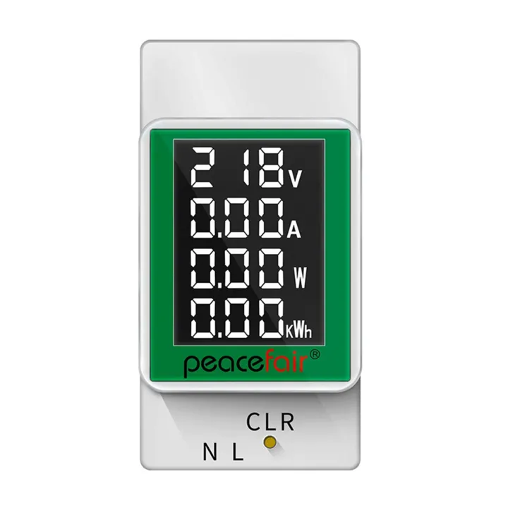 NCANRUI 2X Din Rail Power Energy Meter Electronic Kwh Meter Wattmeter ...