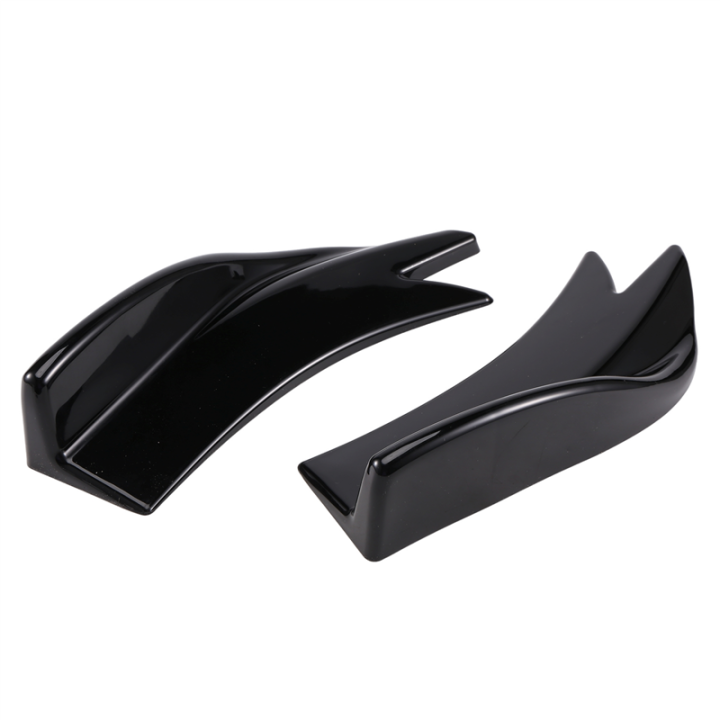 27cm Car Rear Bumper Spoiler Canards Fins Protector Guard Universal ...
