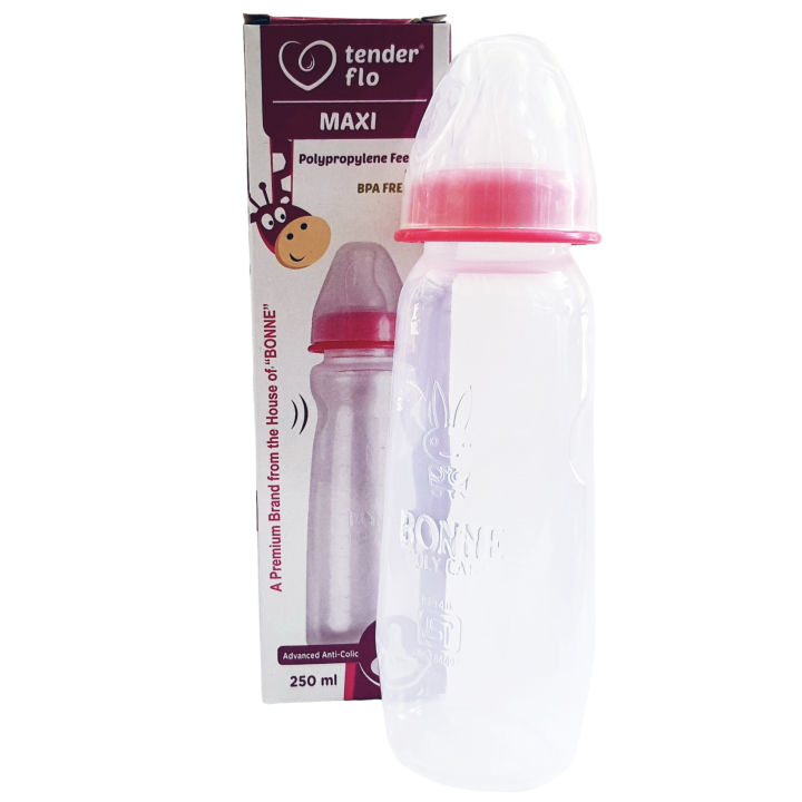 Tender Flo Maxi 250mL Baby Feeding Bottle | Pink Color | From Aarav ...