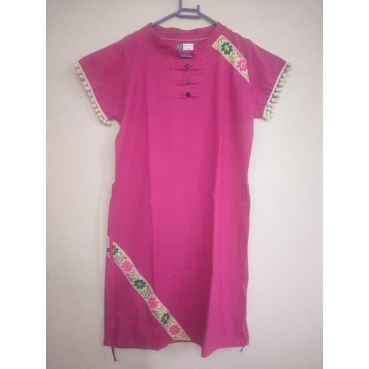 Chinese Button Dress for Ladies | Daraz.com.np