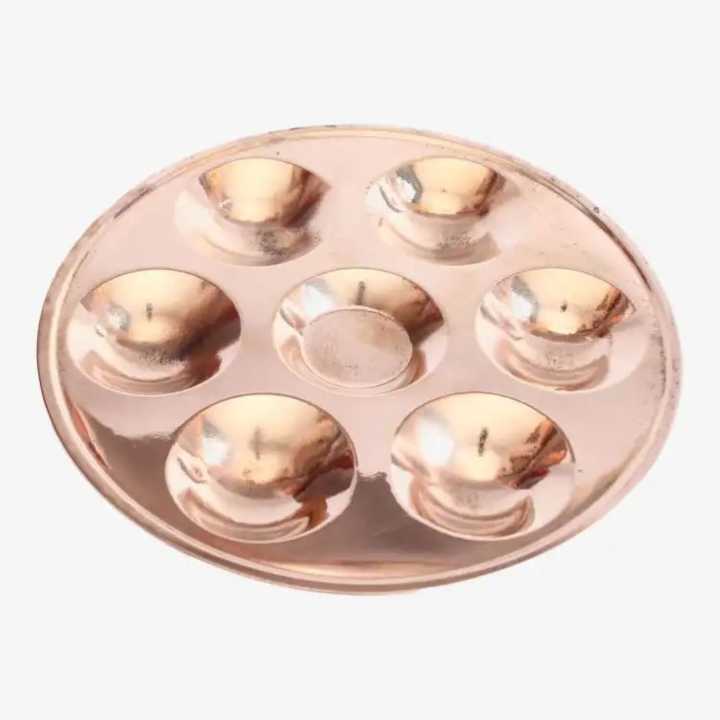 Copper Pancha Pala Puja Thali ( 21Cm. ) | Daraz.com.np