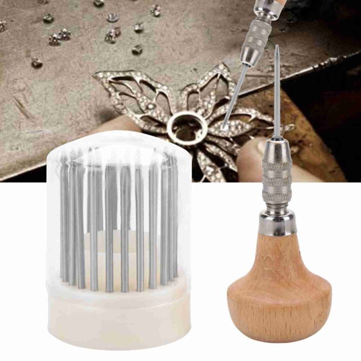 Beading Tool Kit Wooden Beading Tools Set Metal Stone Setting Graver ...