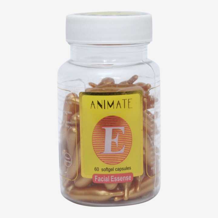 Animate Vitamin E Facial Essense, 60 Capsules | Daraz.com.np