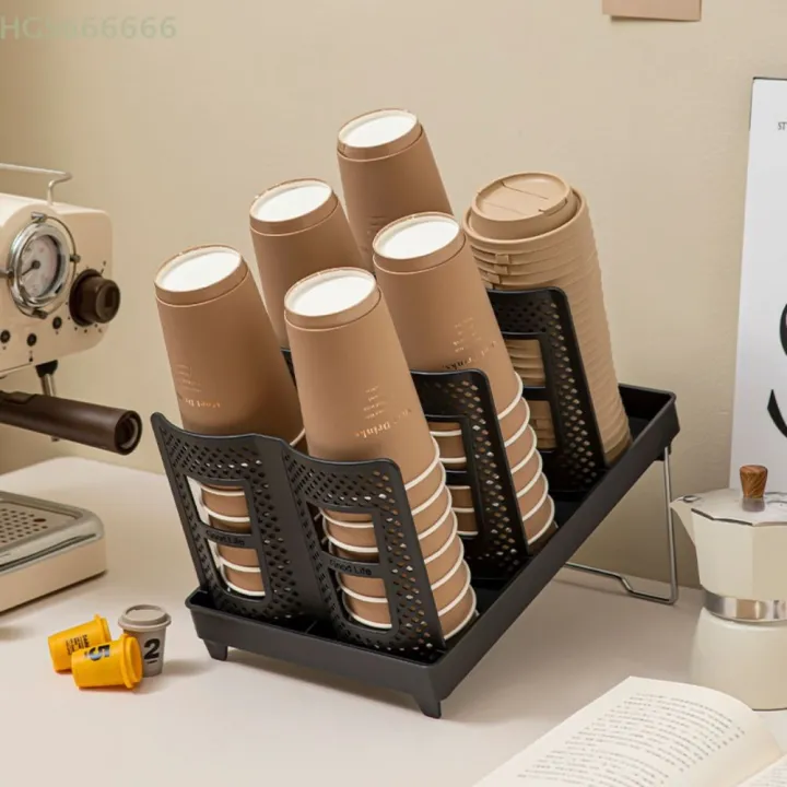 New Plastic Disposable Cup Storage Holder Space Saving Adjustable ...