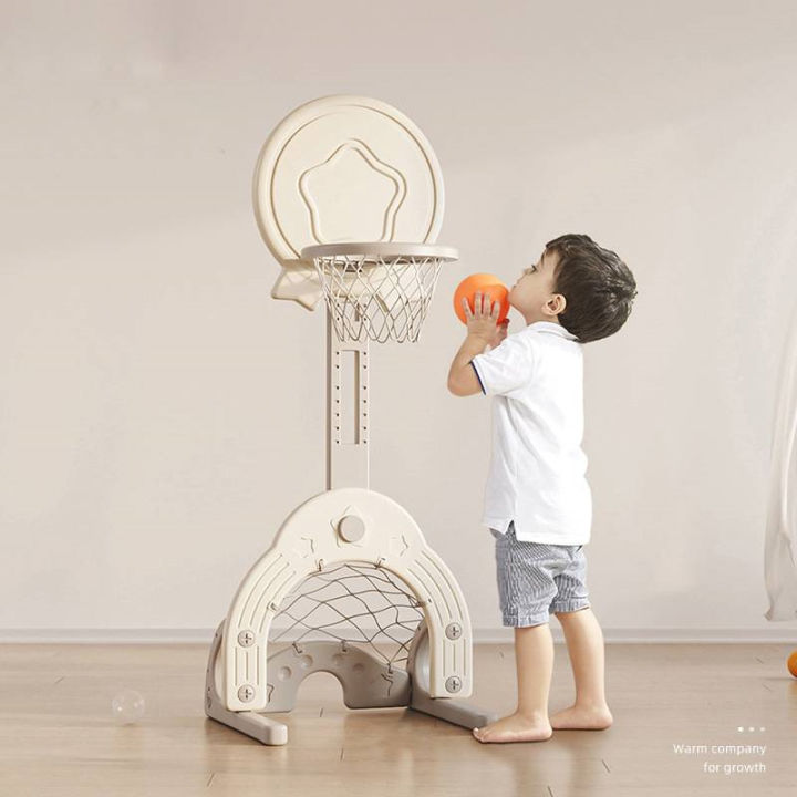 Children's Basketball Stand, 3-in-1 Adjustable Basketball Frame, Soccer ...