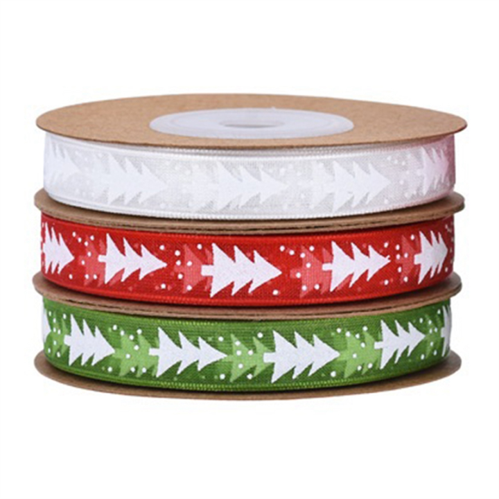 Christmas Ribbon Cake Decorative Printing Ribbon Christmas Tree Yarn ...