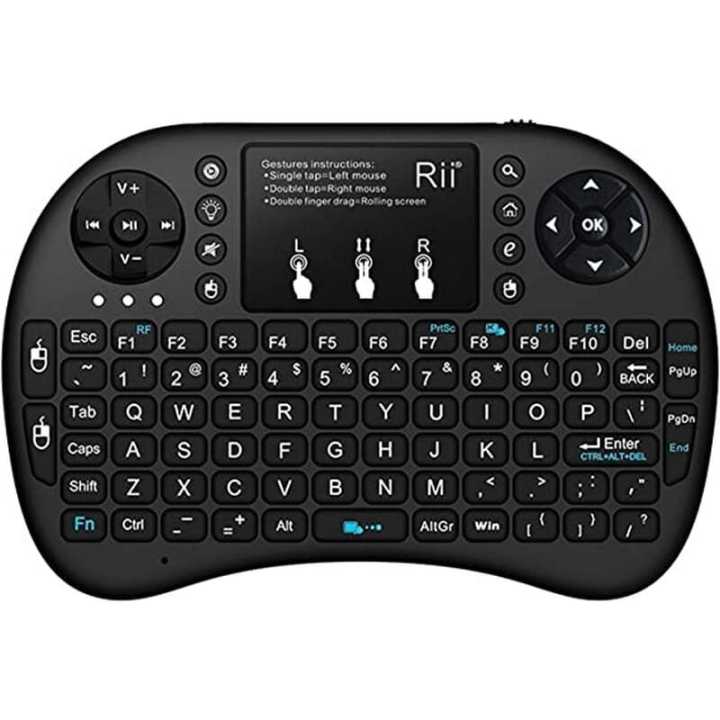 Rii i8 Mini Wireless Keyboard With Touchpad with Mouse Control, Mobile ...