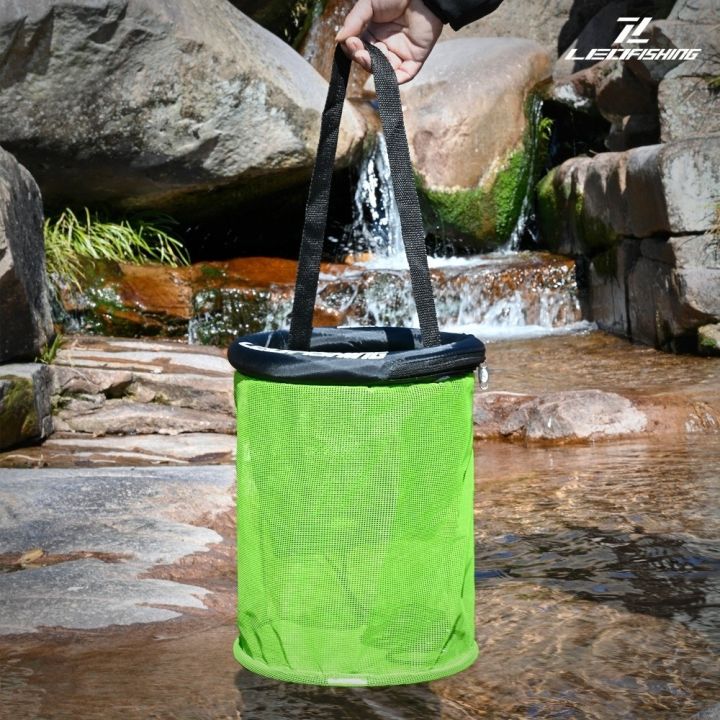 Easy Storage Rubber Coating Foldable Floating Fish Basket Foldable ...