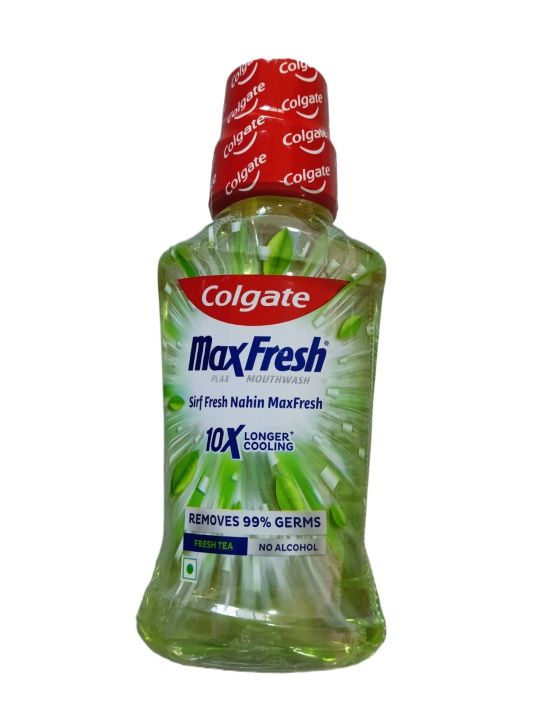 Colgate Maxfresh Plax Antibacterial Mouthwash Fresh Tea 250 ML | Daraz ...