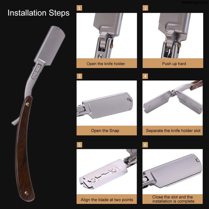 Weihonghunfei2025 NEW Premium Wooden Men Razor Ustra Shaving Shaver For ...