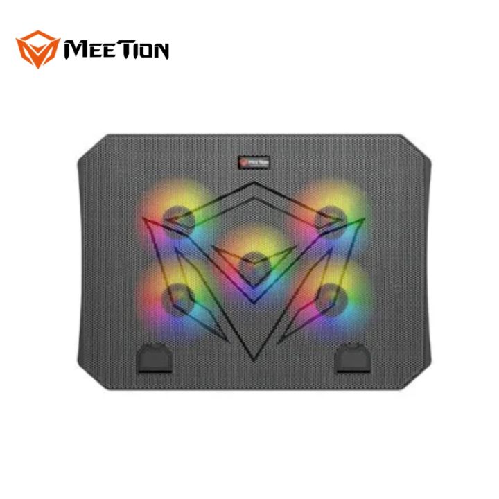 MeeTion MT – CP3030 RGB Light Laptop Cooling Pad with Adjustable Stand ...