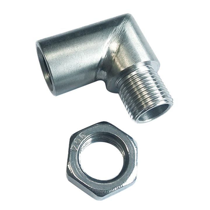 90 Degree Car Modified Exhaust Pipe Extension Joint Right Angle Adapter ...