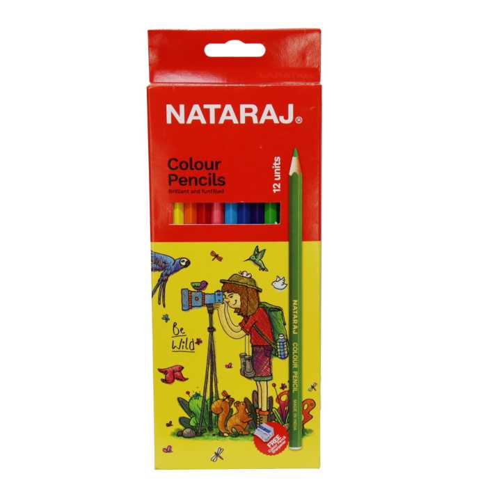Nataraj Colour Pencils 12 Units Large | Daraz.com.np