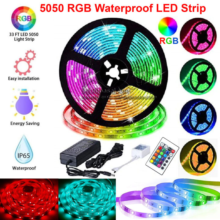5M RGB 5050 SMD Led Strip Flexible 270 Led Color Changing RGB Led Light ...