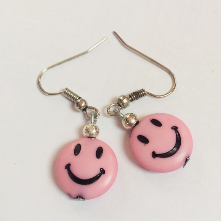 Smiley Face Cute Drop Earrings For Women | Daraz.com.np