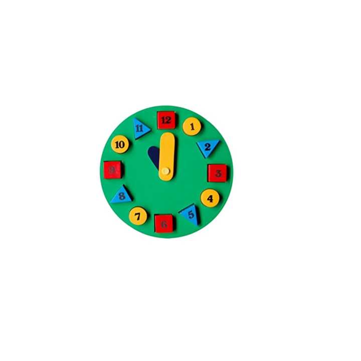 Little Genius Wooden Teaching Clock BC-12 | Daraz.com.np
