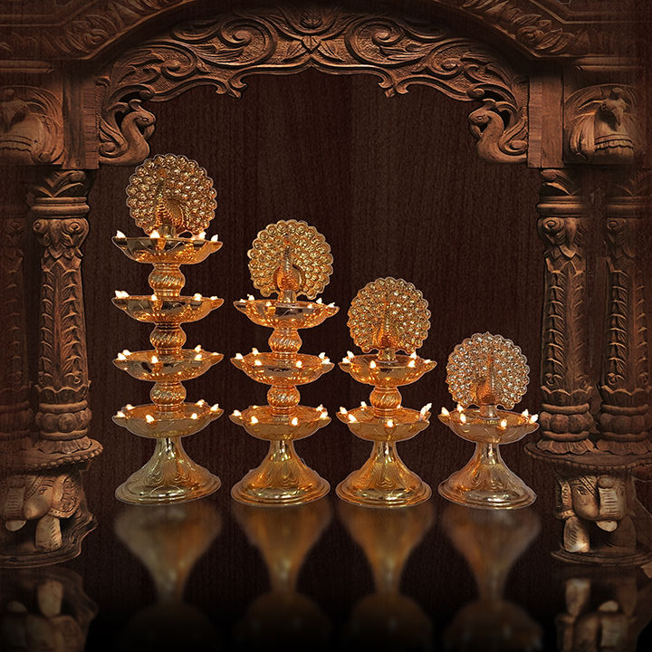 Electric Diya/ Table Diya Lamp/ Layer Electric Gold LED Diya Deepak ...