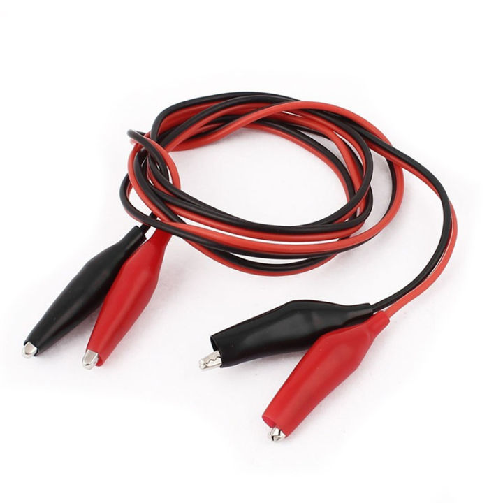 Black/Red Alligator Clips Wire Double-ended Crocodile Clips Cable ...