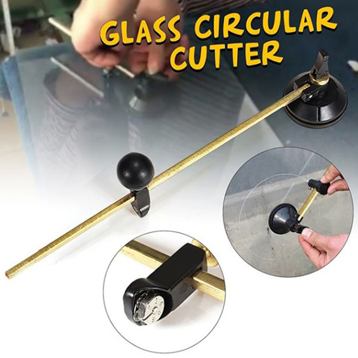 1PC Professional Circle Circular Glass Cutter With Round Handle Suction Cup Tool Daraz .np