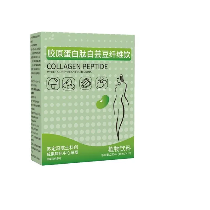 Collagen peptide white kidney bean fiber drink 225m plant drink l ...