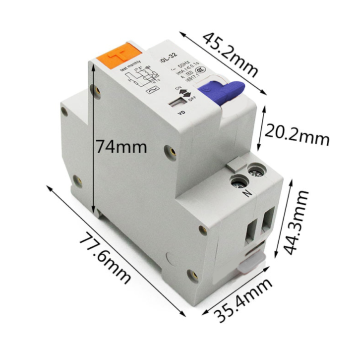 Residual Current Circuit Breaker (RCBO) Current & Residual Current ...