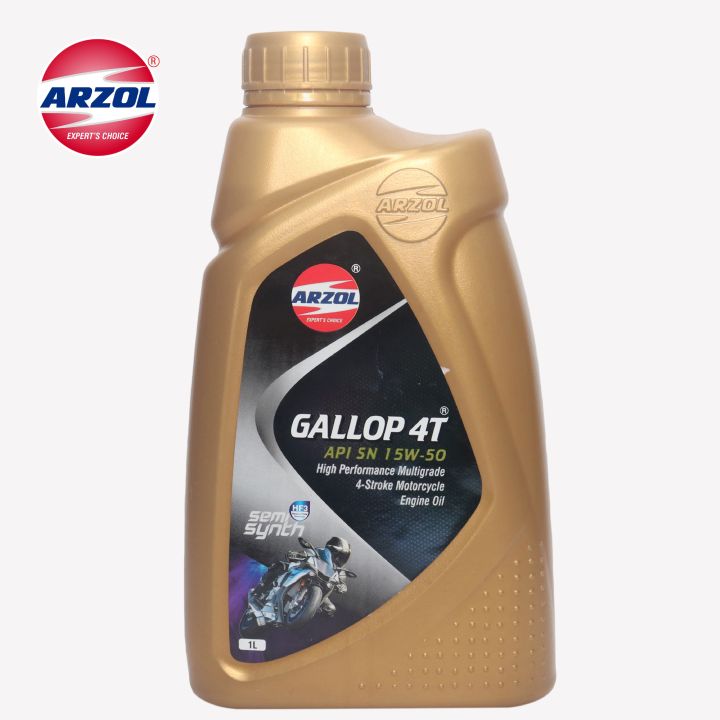 Lubricant Arzol Gallop 4T 15W/50 (Api Sn, Jaso Ma2) -1L | Daraz.com.np