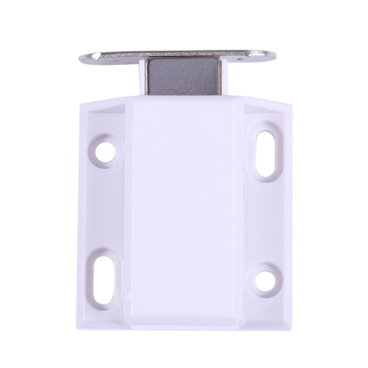 White Push To Open Magnetic Door Drawer Cabinet Catch Touch Latch ...