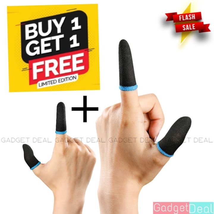 2pcs Finger Sleeves Game Controller Finger Cover Sweat Proof Non ...