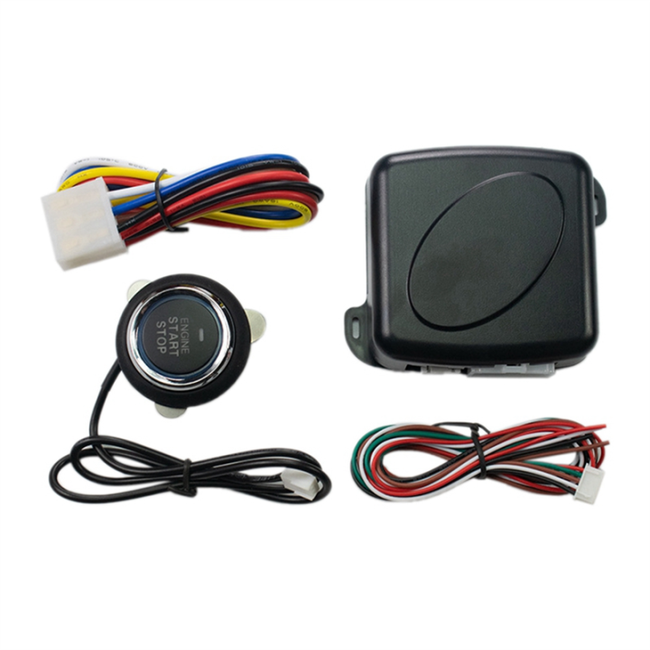 Ktteay Car Alarm One Button Start/Stop System Kit Remote Engine Door ...